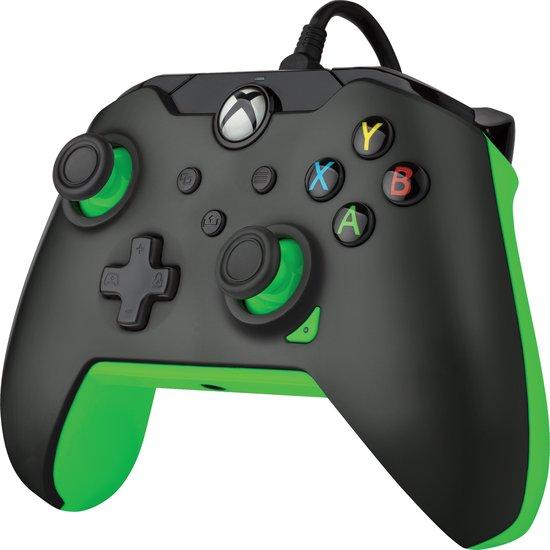 Xbox Series Controller Wired - Neon Black (Zwart/Groen) - PDP Gaming ...